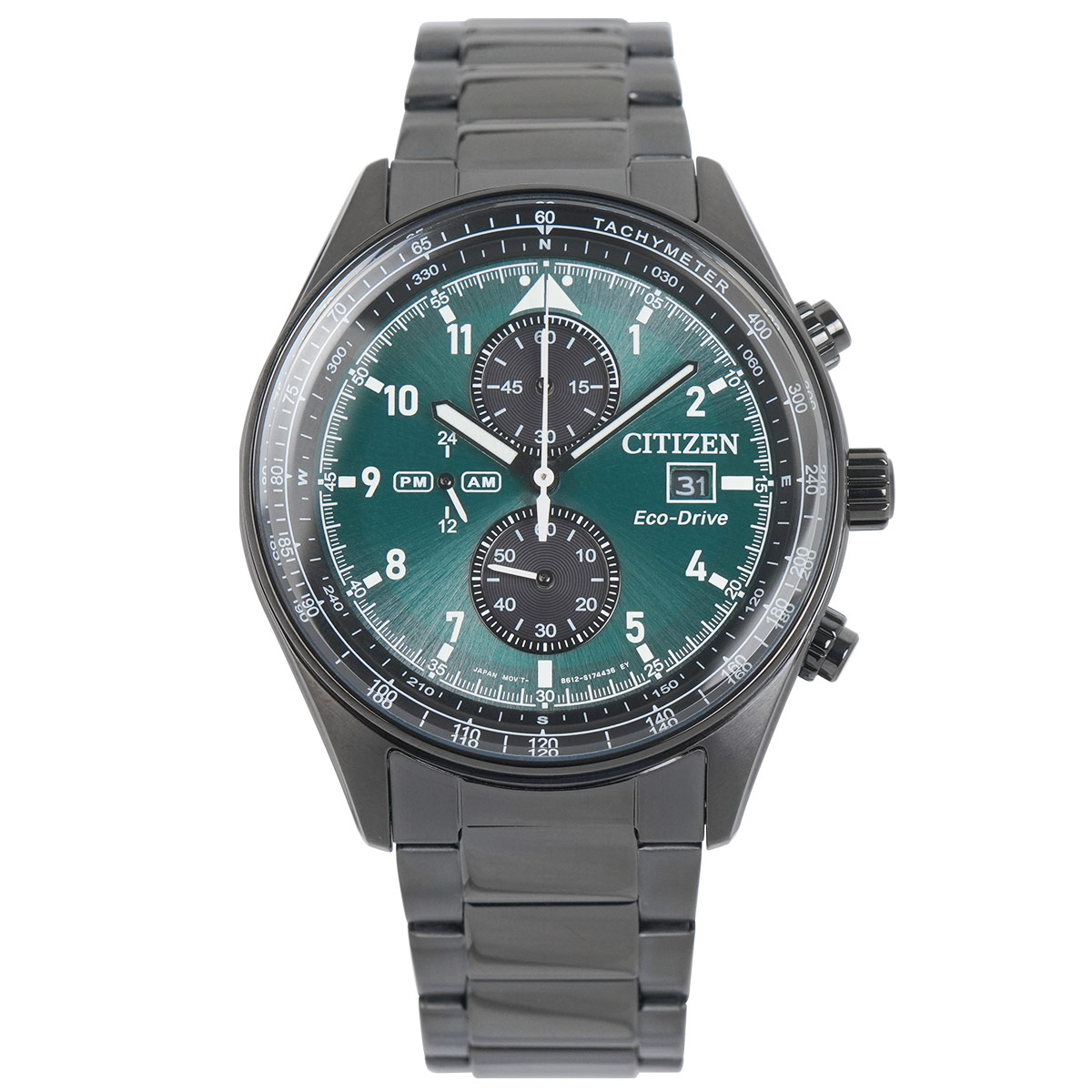 Citizen Chronograph CA0775-87X Nam Mặt Xanh 42mm Dây Thép Đen Thể Thao ...